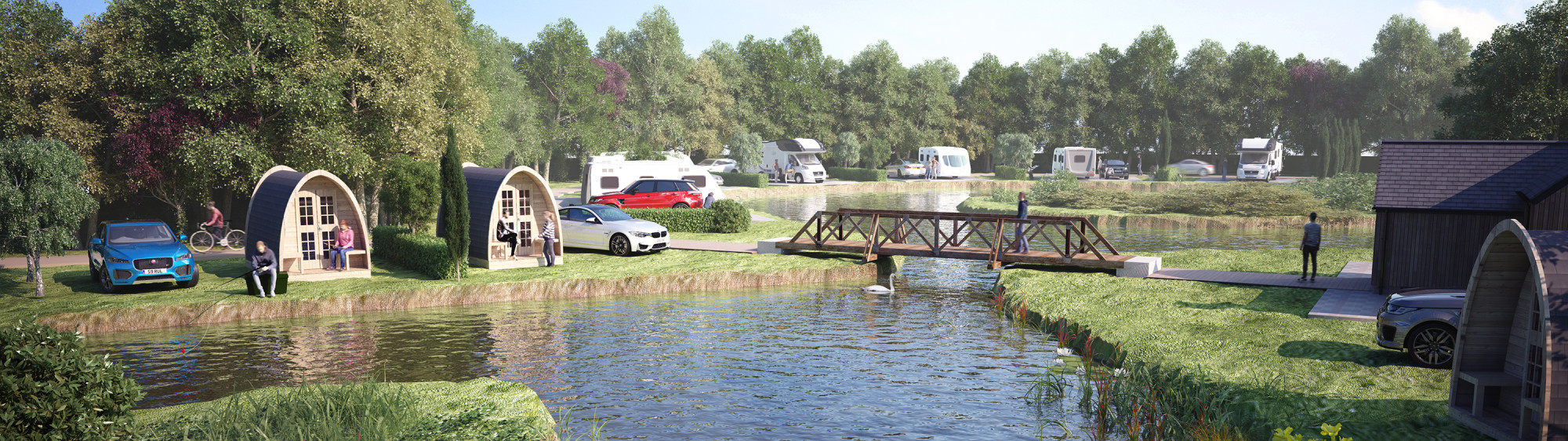 Adults only Caravan Site & Fishing Lakes with Carp in Cambridgeshire